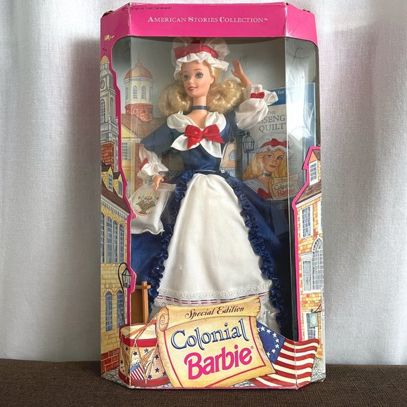 Mattel | Toys | Colonial Barbie Doll New In Box Rare Patriotic ...